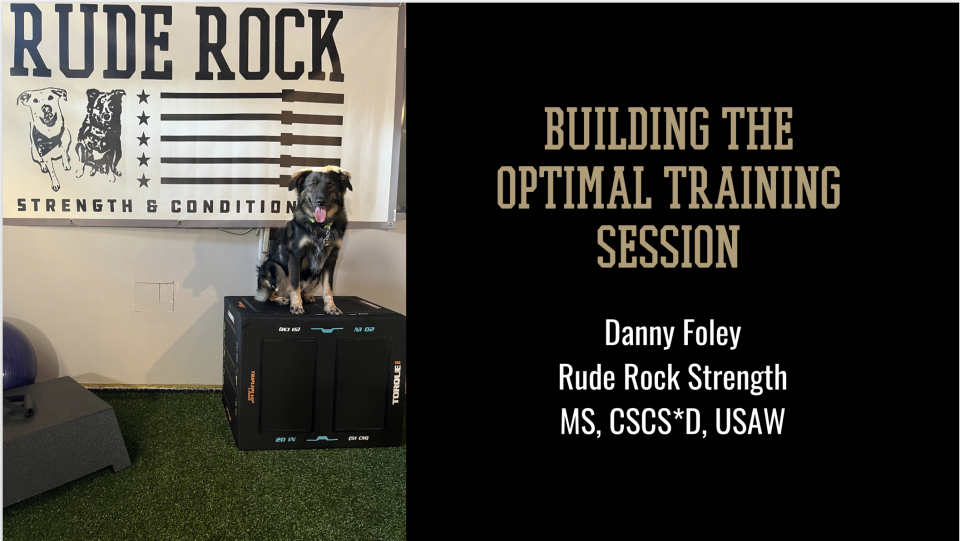 Building The Optimal Training Session - Danny Foley